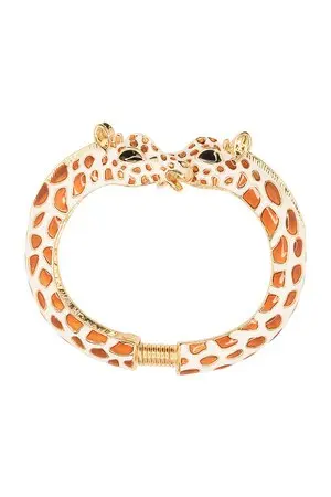 KENNETH JAY LANE Giraffe Heads Bangle - Gold