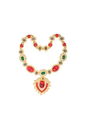 KENNETH JAY LANE Jackie Kennedy Onassis Gemstone Necklace