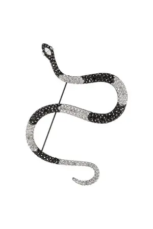 KENNETH JAY LANE Hematite Snake Pin - Natural
