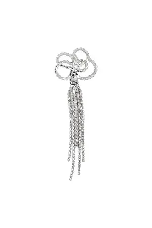 KENNETH JAY LANE Crystal Bow Drop Earrings - Natural