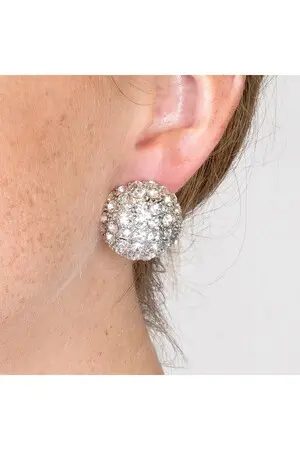 KENNETH JAY LANE Disco Ball Clip Earrings