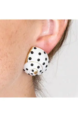 KENNETH JAY LANE Shell Clip On Earrings
