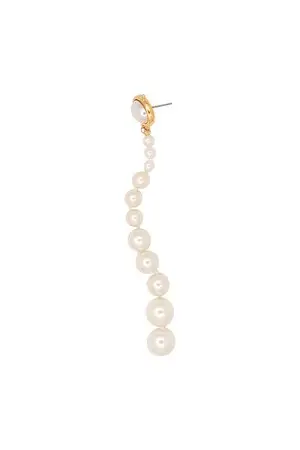 KENNETH JAY LANE Long Drop Pearl Earrings