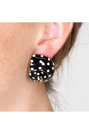 KENNETH JAY LANE Shell Clip On Earrings