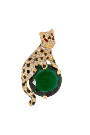 KENNETH JAY LANE Leopard Pin