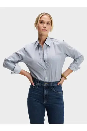 SARAH ALEXANDRA Weekend Mini Polkadot Poplin Shirt