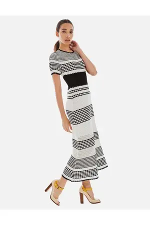 Novis The Bennington Striped Dress - Black