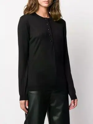 TOM FORD Long Sleeve Polo Shirt