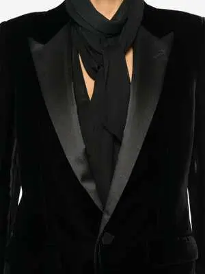 Saint Laurent Single-breasted Velvet Tuxedo Jacket