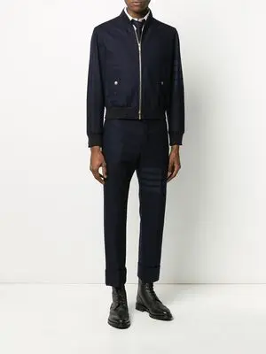 Thom Browne 4-bar Flannel Blouson Jacket