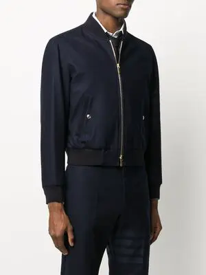 Thom Browne 4-bar Flannel Blouson Jacket