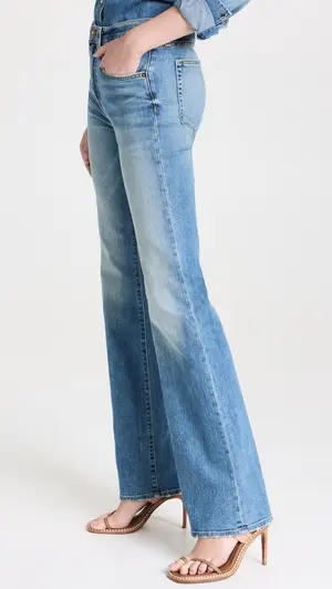 NILI LOTAN Celia Boot-cut Jeans - Faded Wash