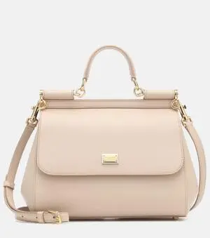 Dolce & Gabbana Sicily Leather Shoulder Bag