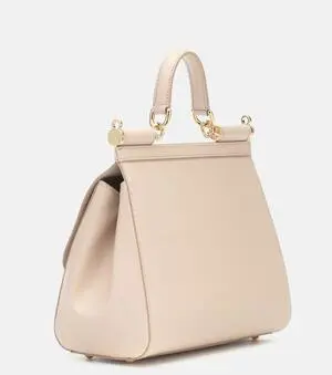 Dolce & Gabbana Sicily Leather Shoulder Bag