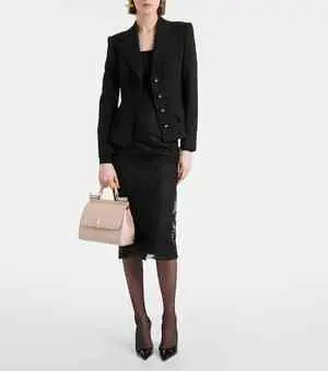 Dolce & Gabbana Sicily Leather Shoulder Bag