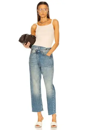 R13 Crossover Straight Leg Jeans