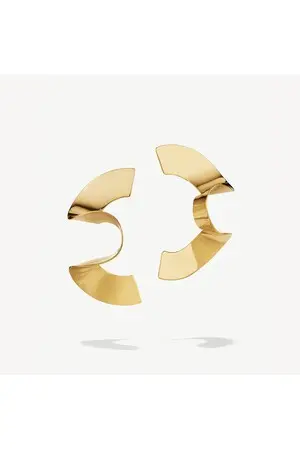 SOKO Maxi Twisted Sia Stud Earrings - Gold