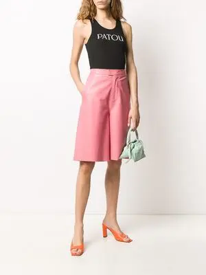 PATOU Logo-print Jersey Tank Top - Black