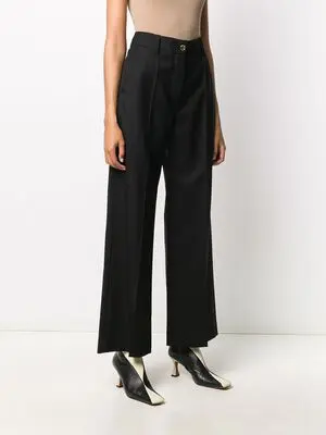 PATOU Iconic Virgin Wool Trousers - Black