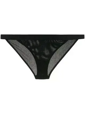 Sunspel Cellular Mesh Briefs - Black