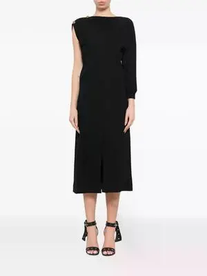 Givenchy Ribbed One-sleeve Dress - Black