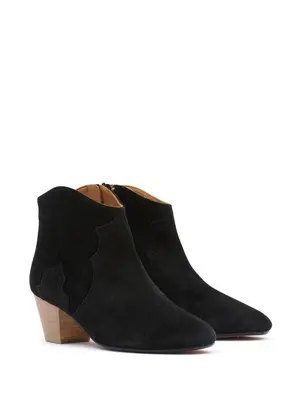 Isabel Marant Étoile Dicker Suede Boots - Black