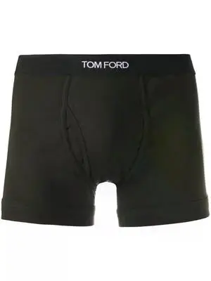 TOM FORD Logo Waistband Boxers - Green