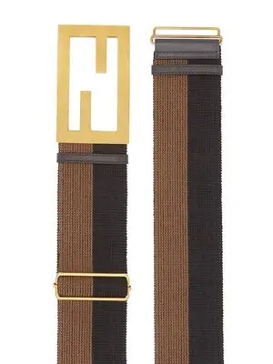 Fendi Elastic Baguette Buckle Belt