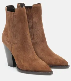 Saint Laurent Almond Toe Booties