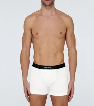 TOM FORD Stretch-cotton Boxer Briefs - White