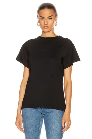 TOTEME Curved Seam Tee - Black