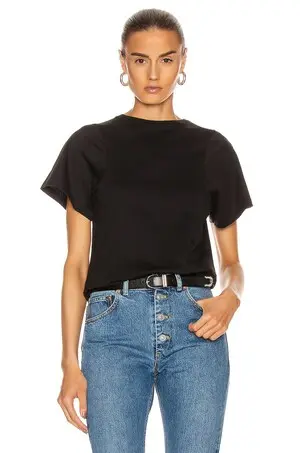 TOTEME Curved Seam Tee - Black