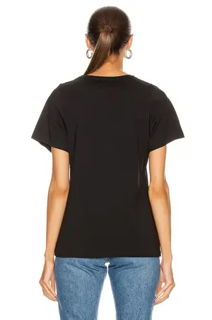 TOTEME Curved Seam Tee - Black