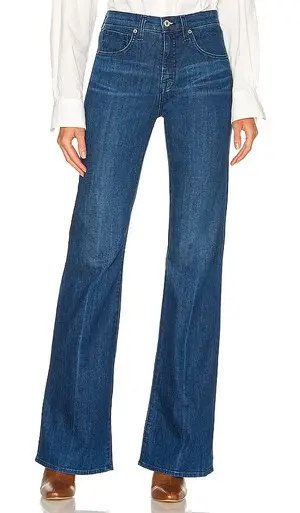 NILI LOTAN NILI LOTAN Celia Wide Leg Jeans Dark Wash