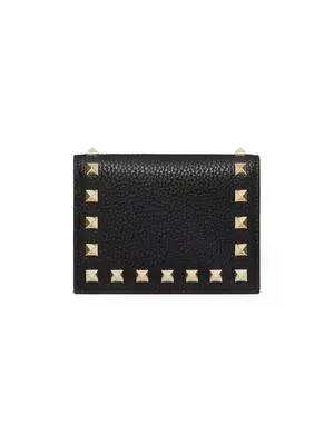 Valentino Garavani Small Rockstud Wallet - Black
