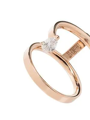 REPOSSI Serti Sur Vide 18kt Diamond Ring