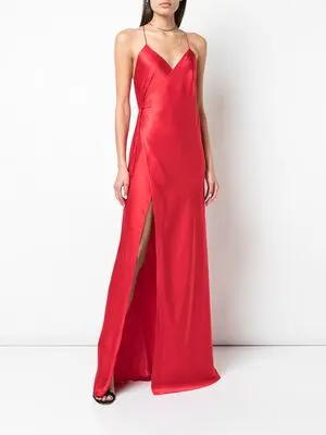 Michelle Mason Strappy Wrap Gown