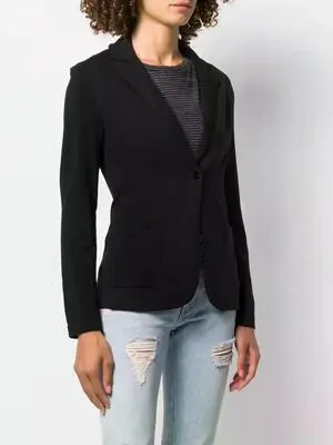 Majestic Filatures Americana Ribbed Blazer - Black
