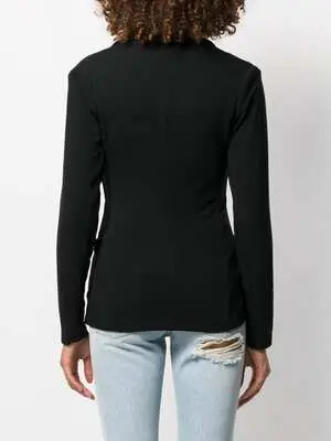Majestic Filatures Americana Ribbed Blazer - Black
