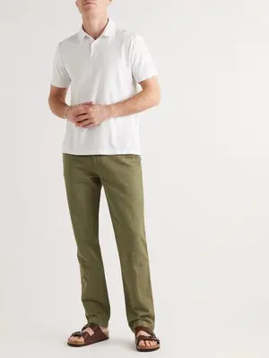 JAMES PERSE Supima Cotton-jersey Polo Shirt