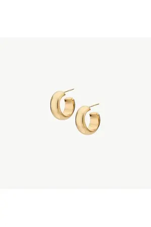 SOKO Mini Bold Hoop Earrings - Gold