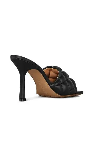 Bottega Veneta Leather Quilted Mules - Black