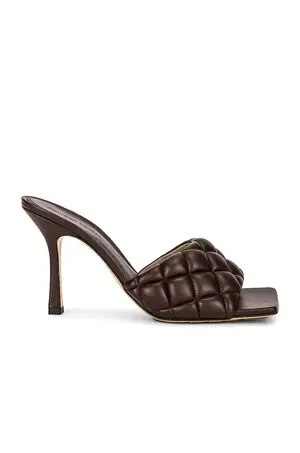 Bottega Veneta Quilted Leather Mules - Chocolate Spread