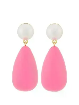 ESHVI Teardrop Earrings - Pink