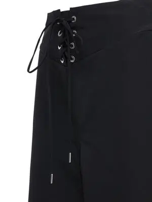 DION LEE Cotton & Nylon Wide Leg Pants