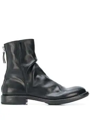 Moma Wrinkled Ankle Boots