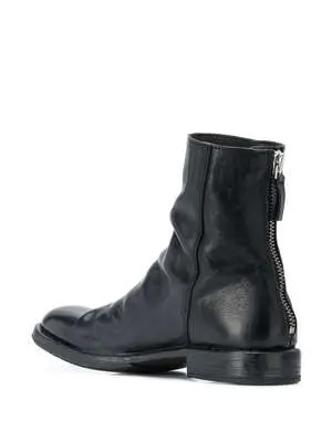 Moma Wrinkled Ankle Boots