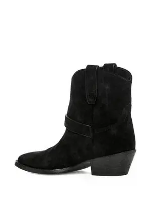 Saint Laurent West Buckled Boots