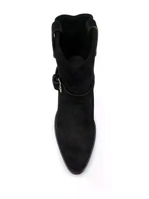 Saint Laurent West Buckled Boots