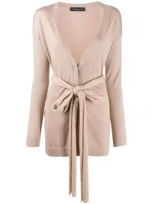 Fabiana Filippi Silk Waist-tied Cardigan